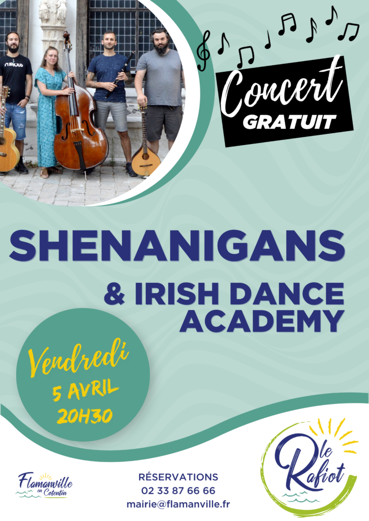 Concert et Danse - SHENANIGANS et IRISH DANCE ACADEMY - Flamanville
